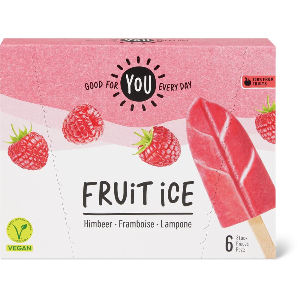 YOU · Fruit ice lollies · Raspberry • Migros