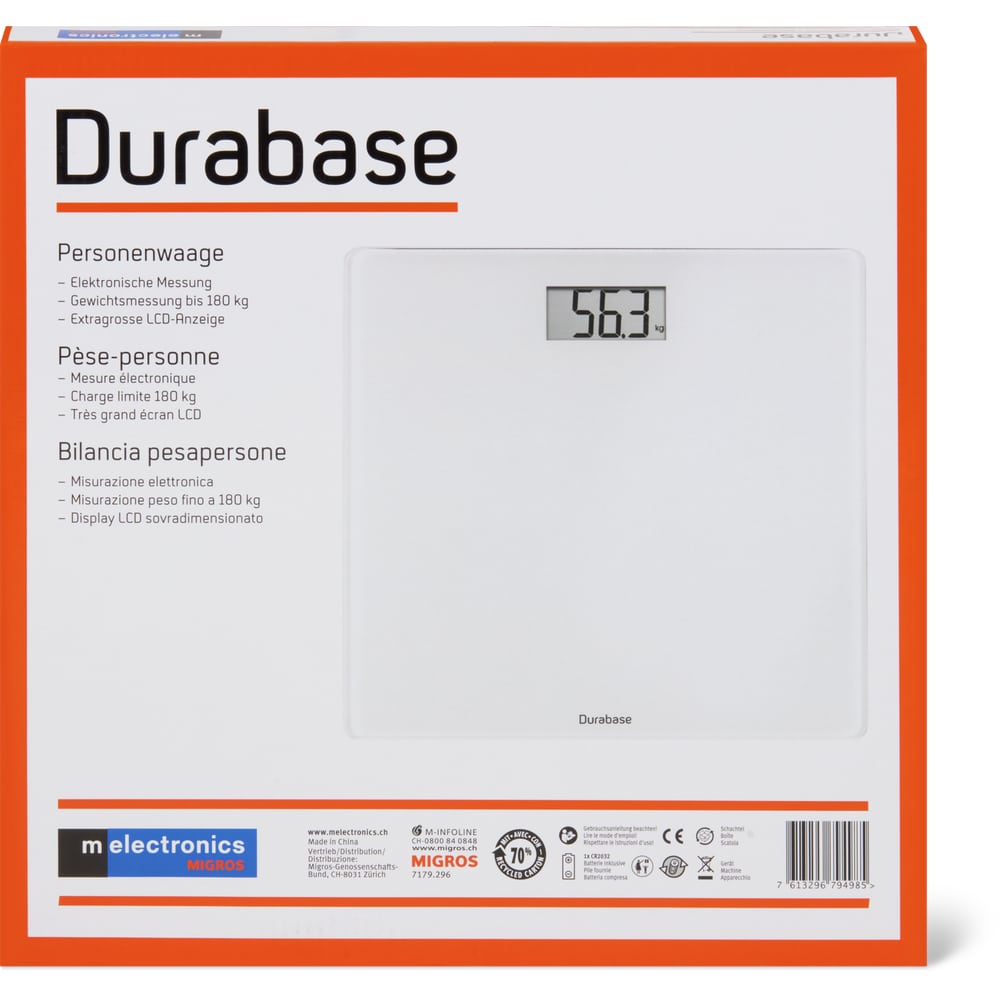 Durabase · Body Scale • Migros Online