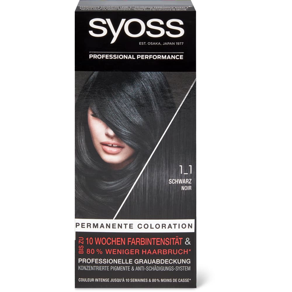 Syoss · Dauerhafte Haarfarbe · 1_1 Schwarz • Migros