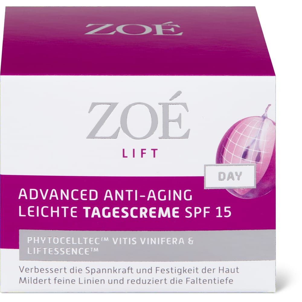 Zoé Lift · Light anti-age day cream · SPF15 • Migros