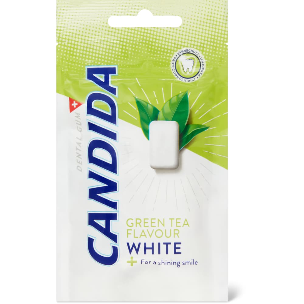 Candida White · Chewing-gums · Green Tea • Migros
