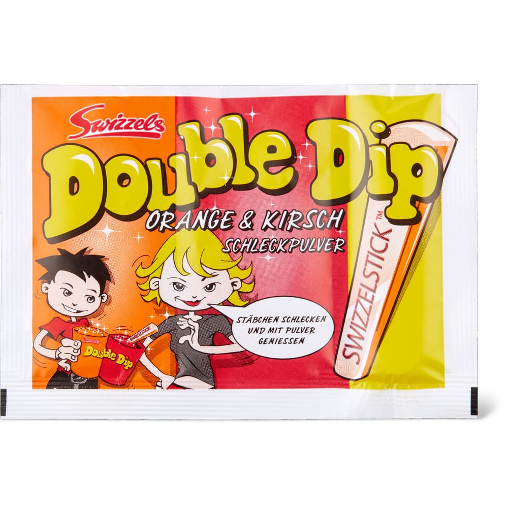 Swizzels · Double Dip Schleckpulver · Orange & Kirsch • Migros