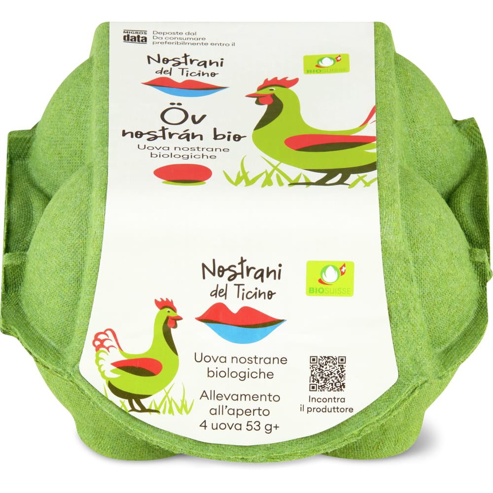 Eier · Nostrani del Ticino, Bio, Freiland 53g+ • Migros