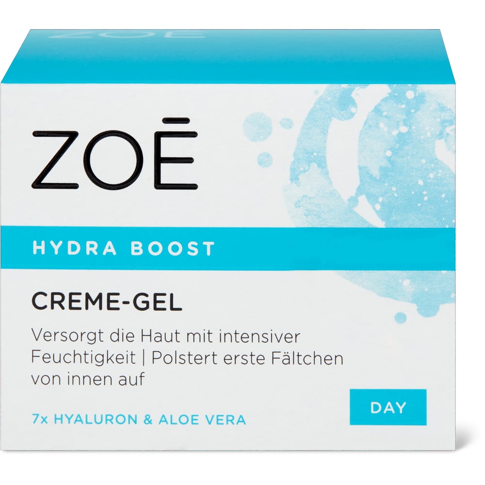 Zoé Hydra Boost · Day cream-gel · hyaluron & aloe vera • Migros