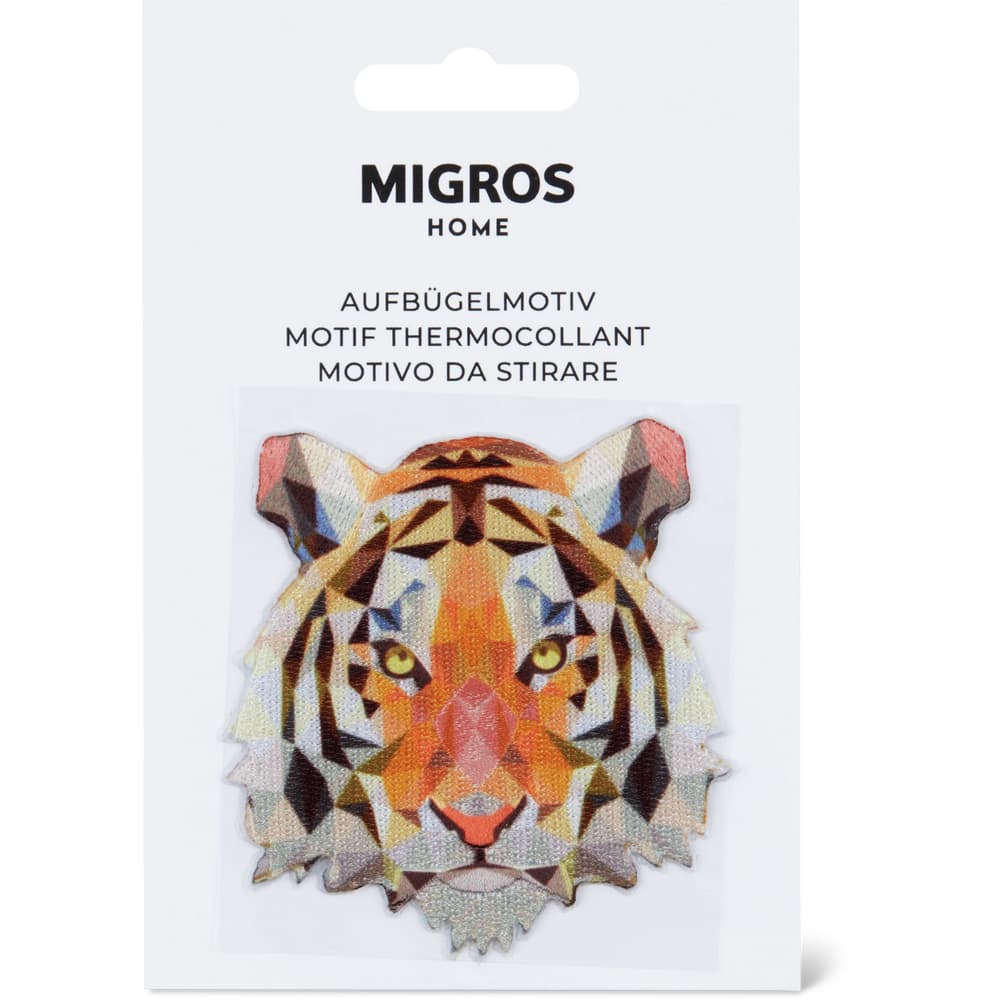 Migros Home · Iron-On Motif · Tiger • Migros