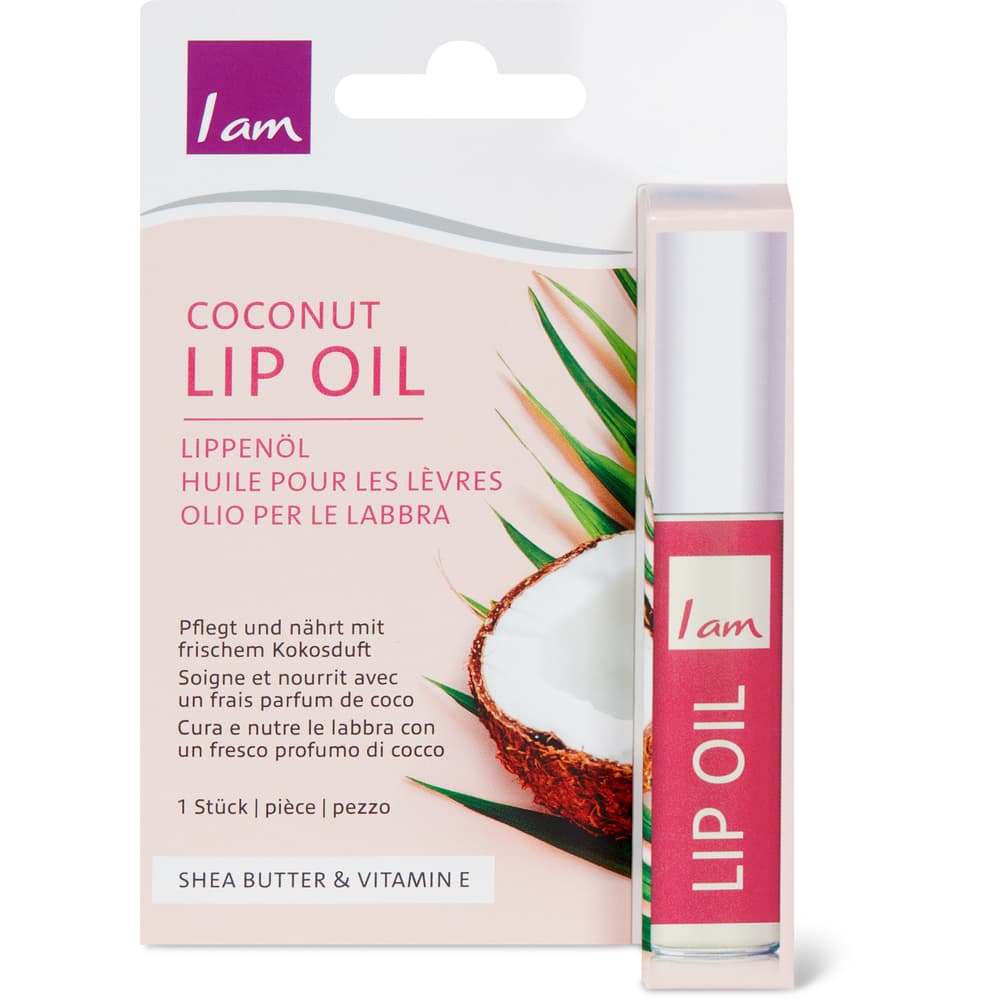I am · Lip oil • Migros