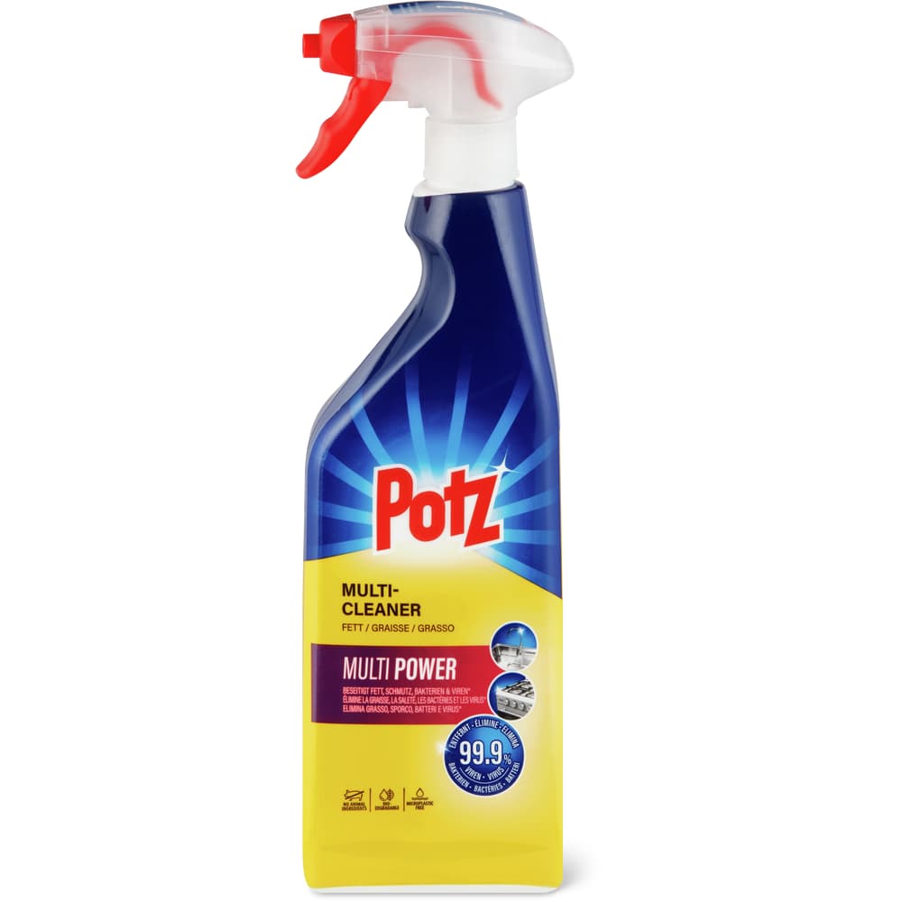 Potz · All-Purpose Cleaner · Multi-Fat Cleaner • Migros