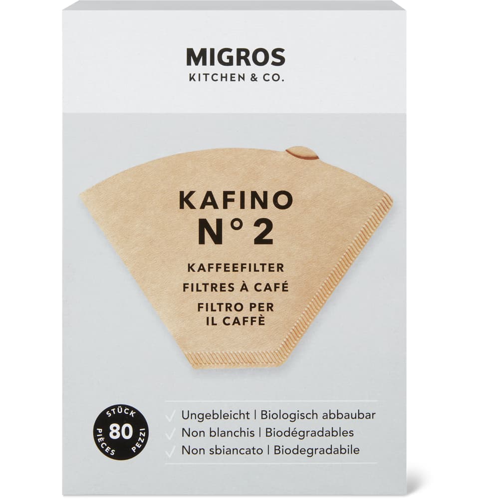 Migros Kitchen & Co. Kafino N°2 · Coffee filters • Migros