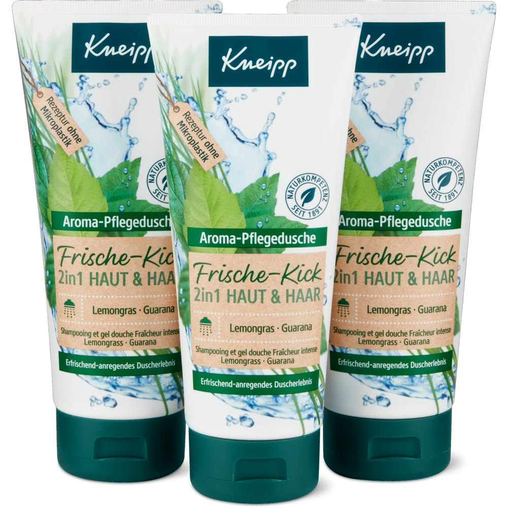 Kneipp · Shampoo and shower gel · Lemongras & Guarana • Migros