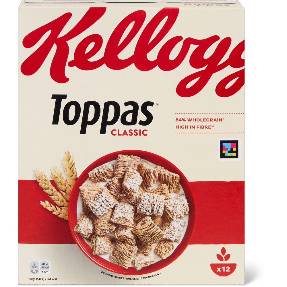 Kellogg's Toppas · Céréales au blé complet glacées au sucre. • Migros