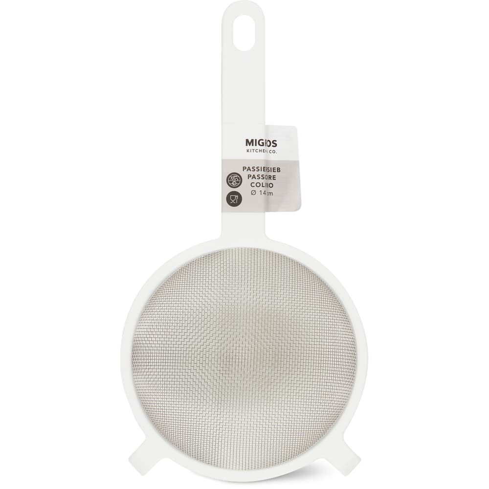 Migros Kitchen & Co. · Passiersieb · weiss, Inox, Kunststoff, ⌀ 15 cm ...