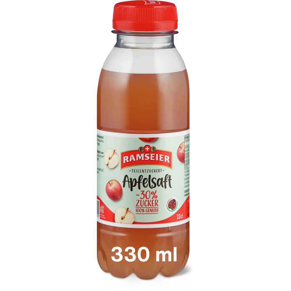 Ramseier IP-SUISSE · Apple juice · low in sugar • Migros