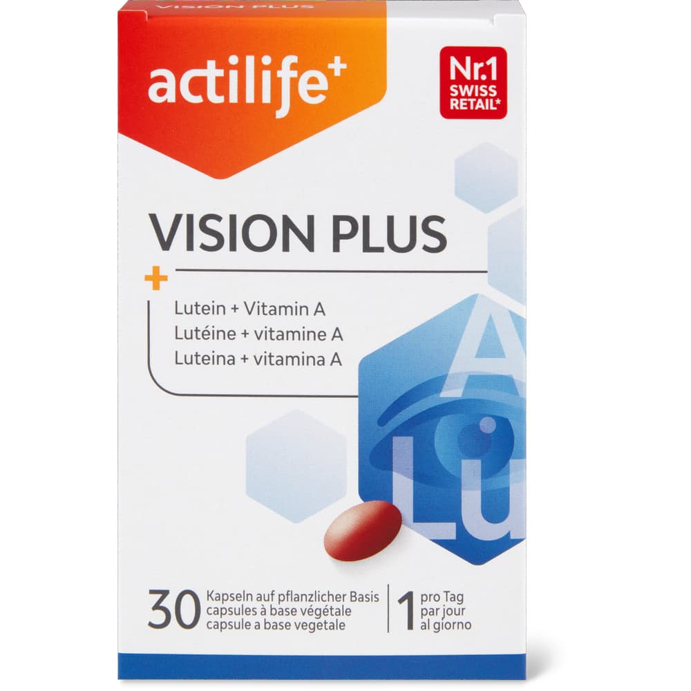 Actilife · Caps · Vision Plus • Migros
