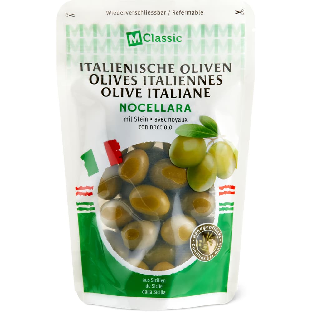 M-Classic · Italienische Oliven Nocellara · mit Stein • Migros Online