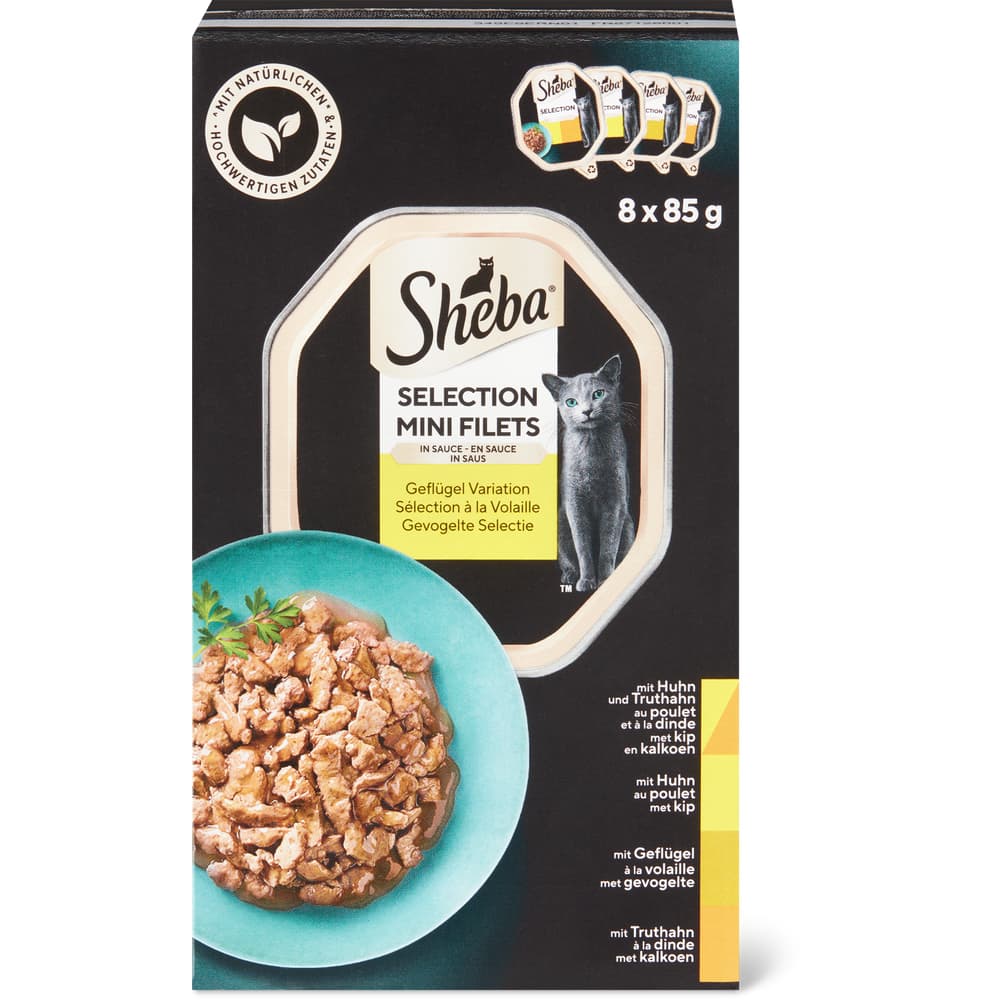 Sheba · Mini fillets in sauce · Poultry variety • Migros