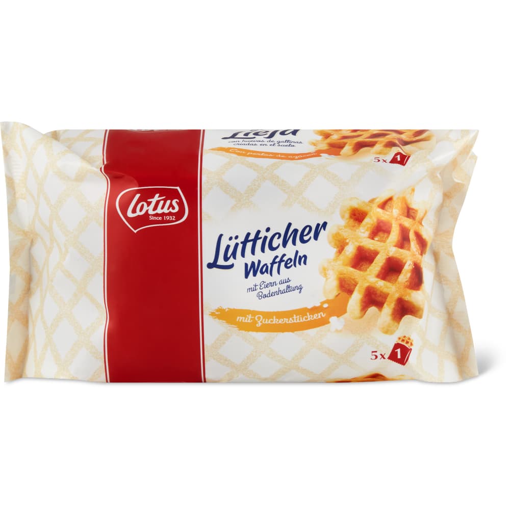 Lotus · Liège waffles · with sugar pieces • Migros