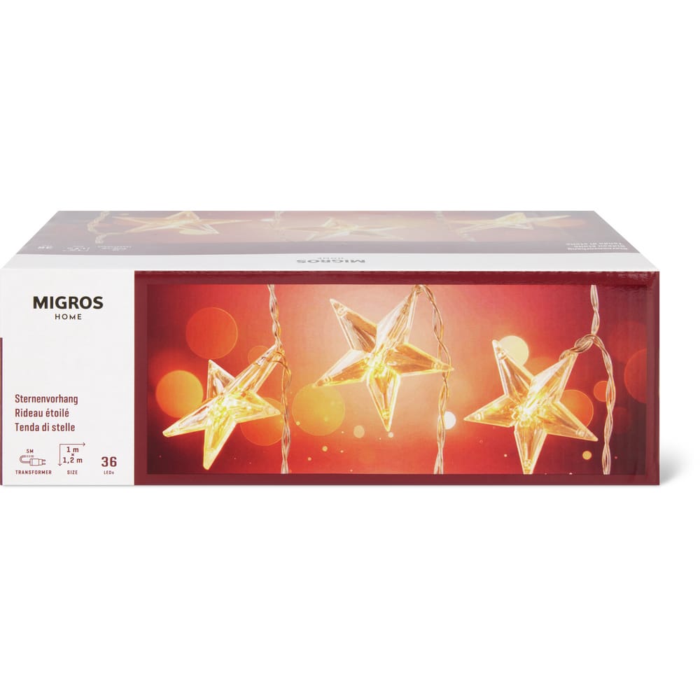 Migros Home · Outdoor Star Curtain · 36 LED Warm White • Migros Online