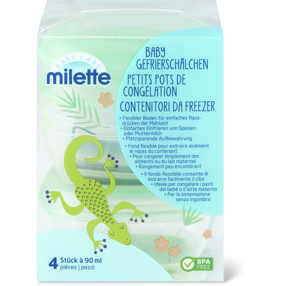 Milette Baby Care · Freezer Pots • Migros