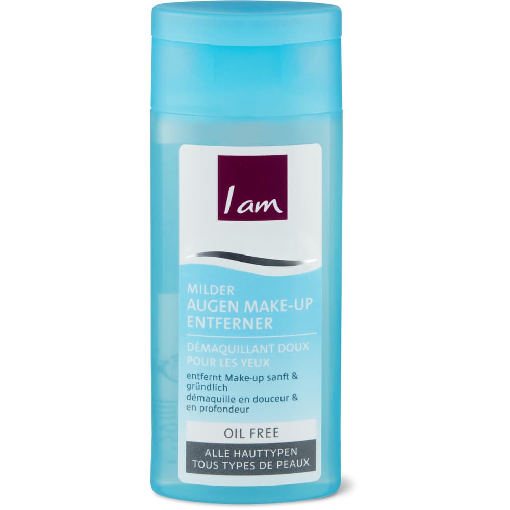 I am Face · Soft eye make-up remover · All skin types • Migros