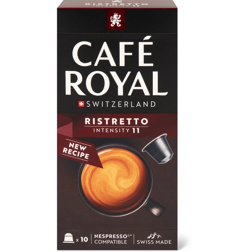 Café Royal · Aluminum coffee capsules · Ristretto intensity 9/10 • Migros
