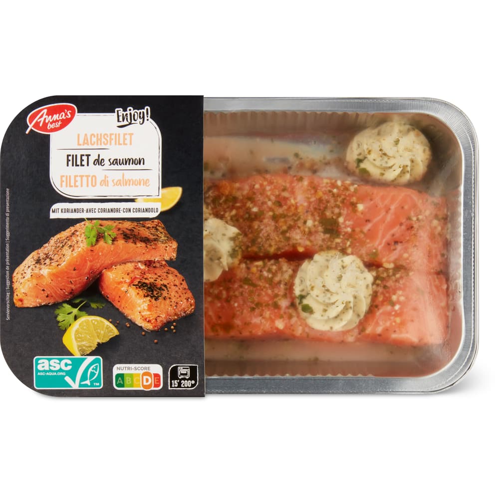 Anna's Best ASC · Lachsfilet · Zitronen und Koriander • Migros