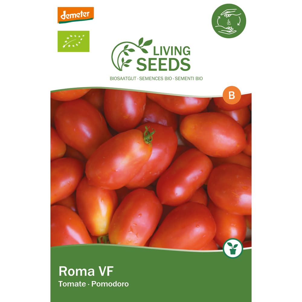 Living Seeds · Tomate, Roma VF • Migros