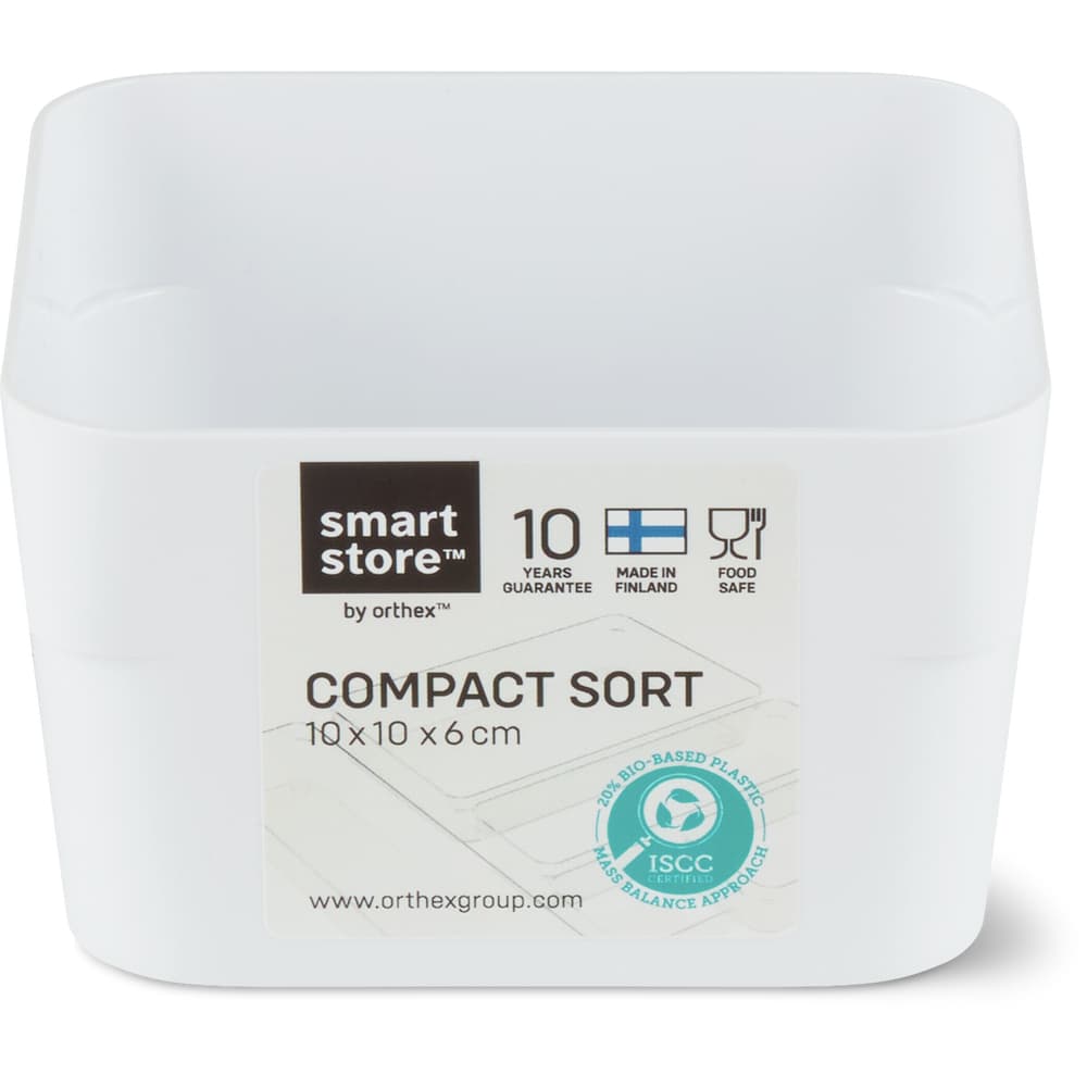 Boîte SmartStore Compact SORT 1 · 10 x 10 x 6 cm, blanc • Migros