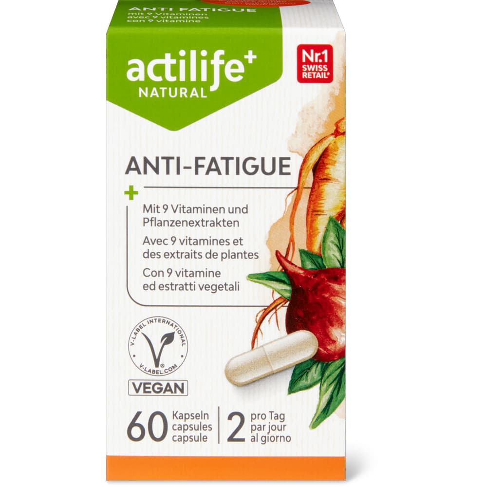 Actilife · Capsule contro la stanchezza Natural · vegano • Migros