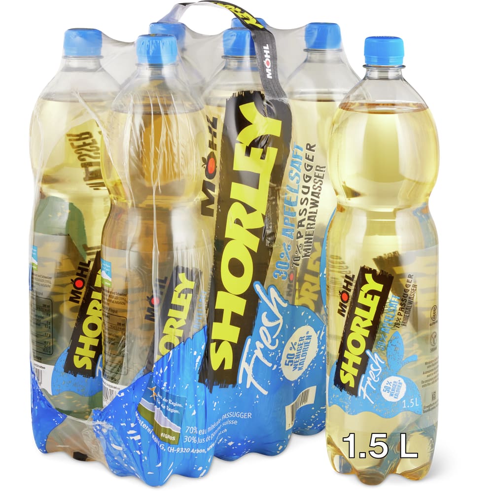 Mosterei Möhl · Shorley Fresh · 50% de calories en moins • Migros