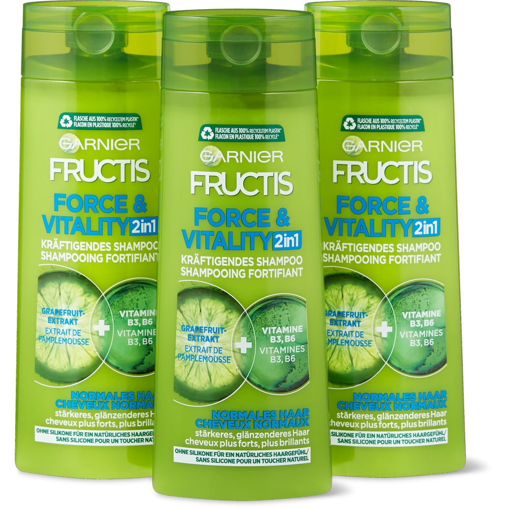 Garnier Fructis Force & Vitality · Shampoo · Normal hair • Migros