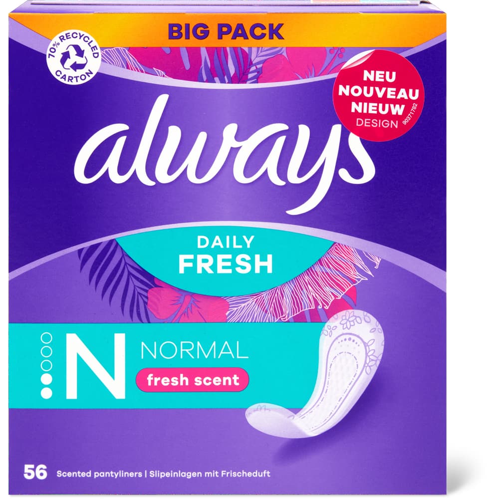 Always Daily Fresh · Pantyliners · Normal - Fresh scent • Migros