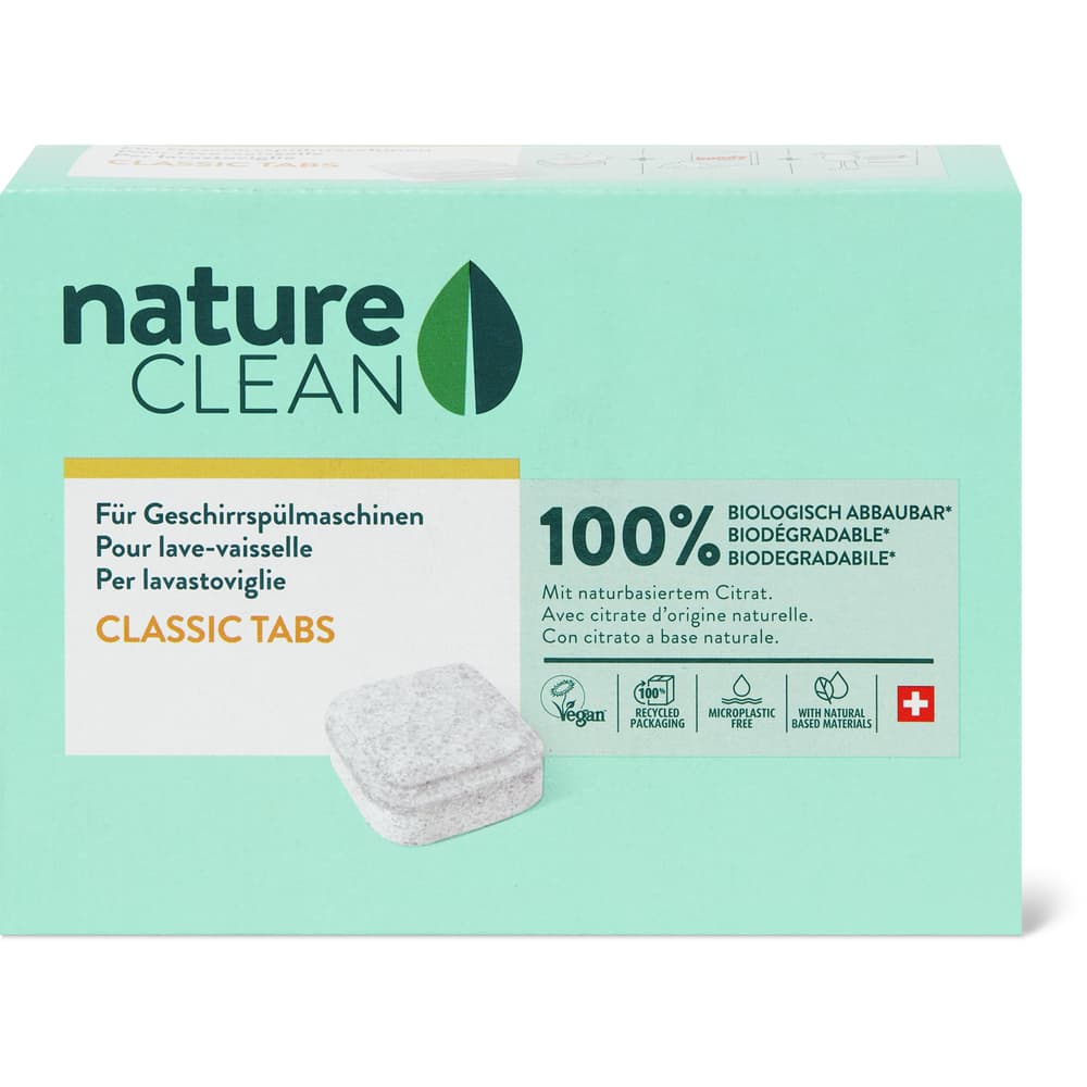 Nature Clean Classic · Tabs für Geschirrspülmaschine • Migros