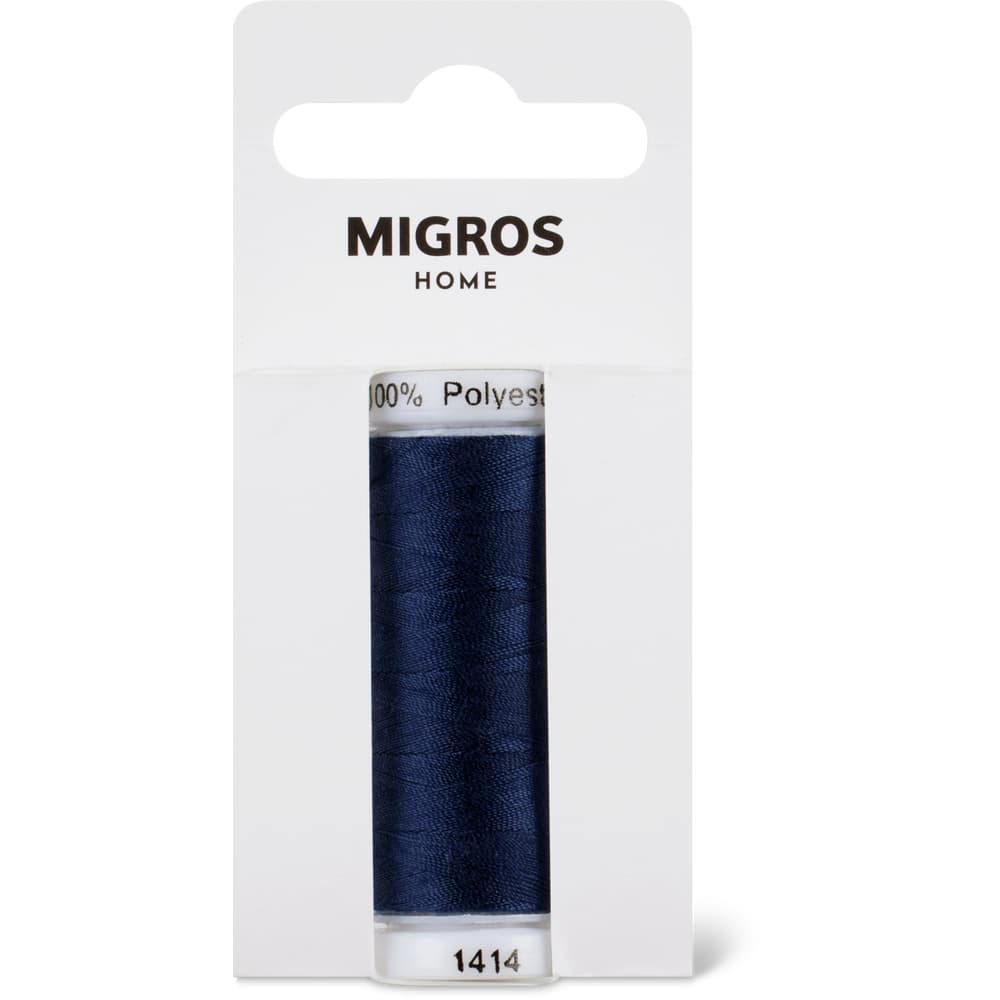 Migros Home · Fil polyester · 200 m, bleu foncé • Migros