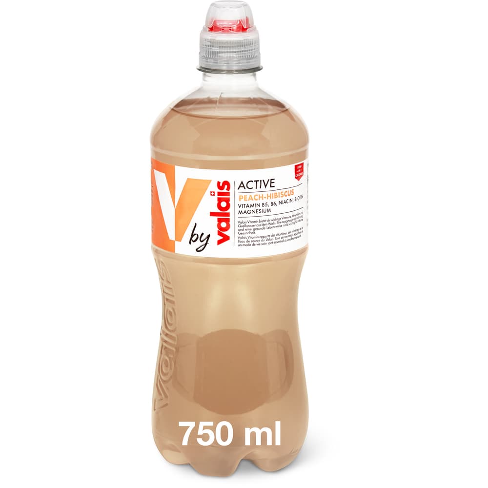 Valais V Active · Vitamindrink · Pfirsich & Hibiskus • Migros