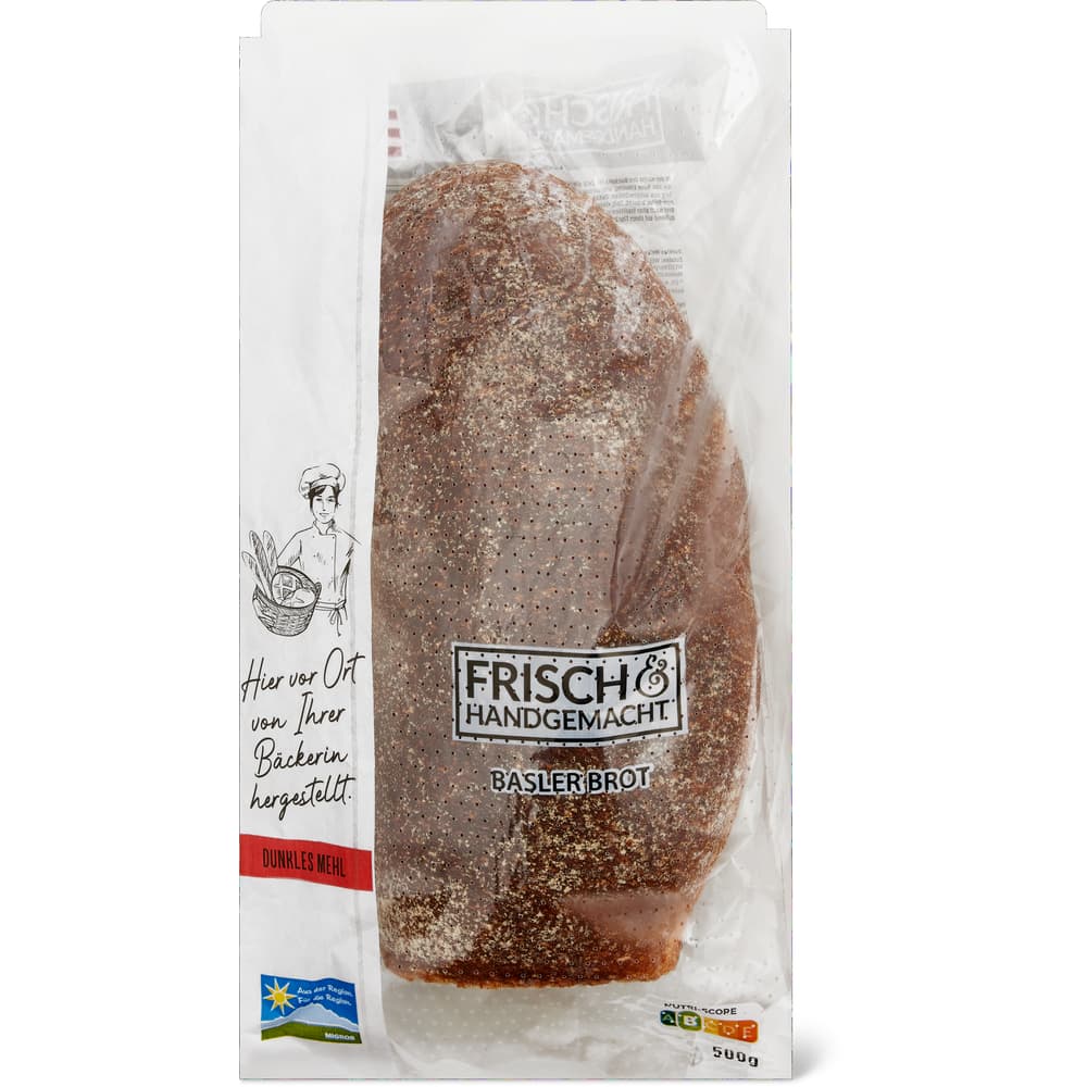 Hausbäckerei · Basel bread · Aus der Region • Migros