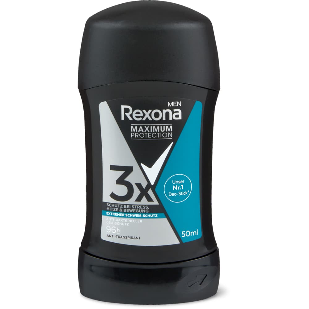 Rexona Maximum Protection · Déodorant stick homme anti-bactérien · 96 h ...