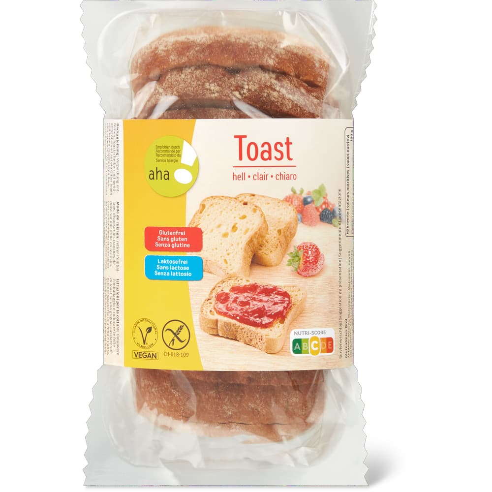 Pain de mie · aha!, farine claire, sans gluten, sans lactose • Migros