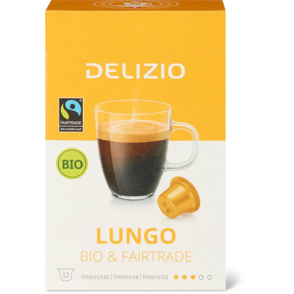 Delizio Bio · Kaffee-Kapseln · Lungo, Delizio System • Migros