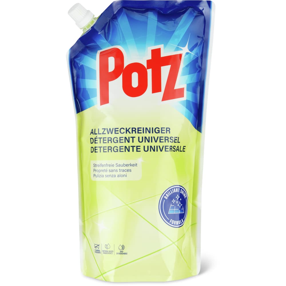 Potz · Detergente universale · Pulizia senza aloni • Migros