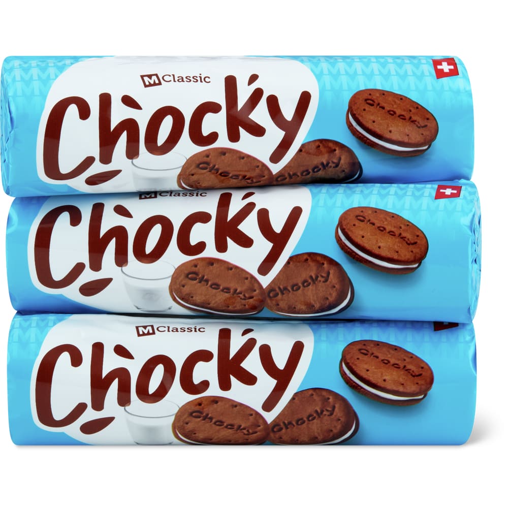 M-Classic Chocky · Sandwich biscuits with chocolate filling (29% ...