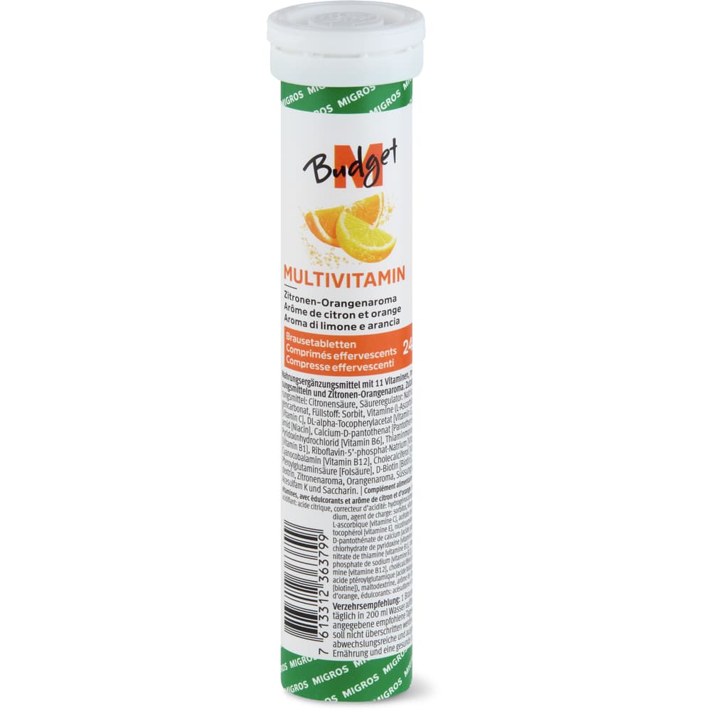 M-Budget · Multi-Vitamin · Arôme Citron • Migros