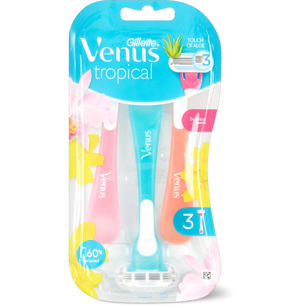 Gillette Venus Tropical · Disposable razors · 3 blades • Migros Online