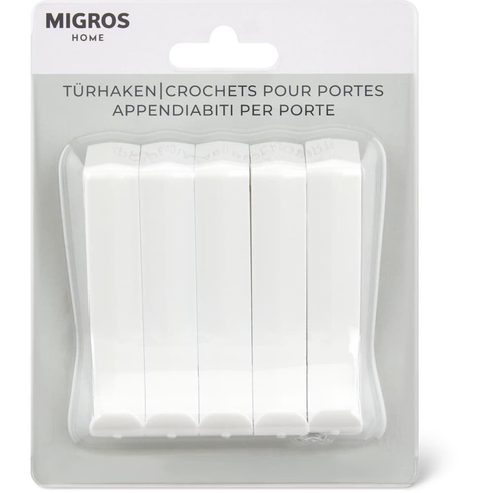Migros Home · Crochets pour portes · blancs • Migros