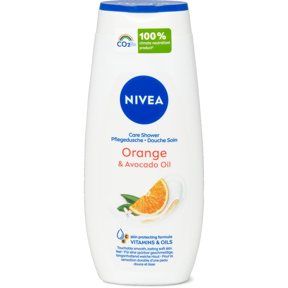 Nivea · Crema doccia · Orange & avocado oil • Migros