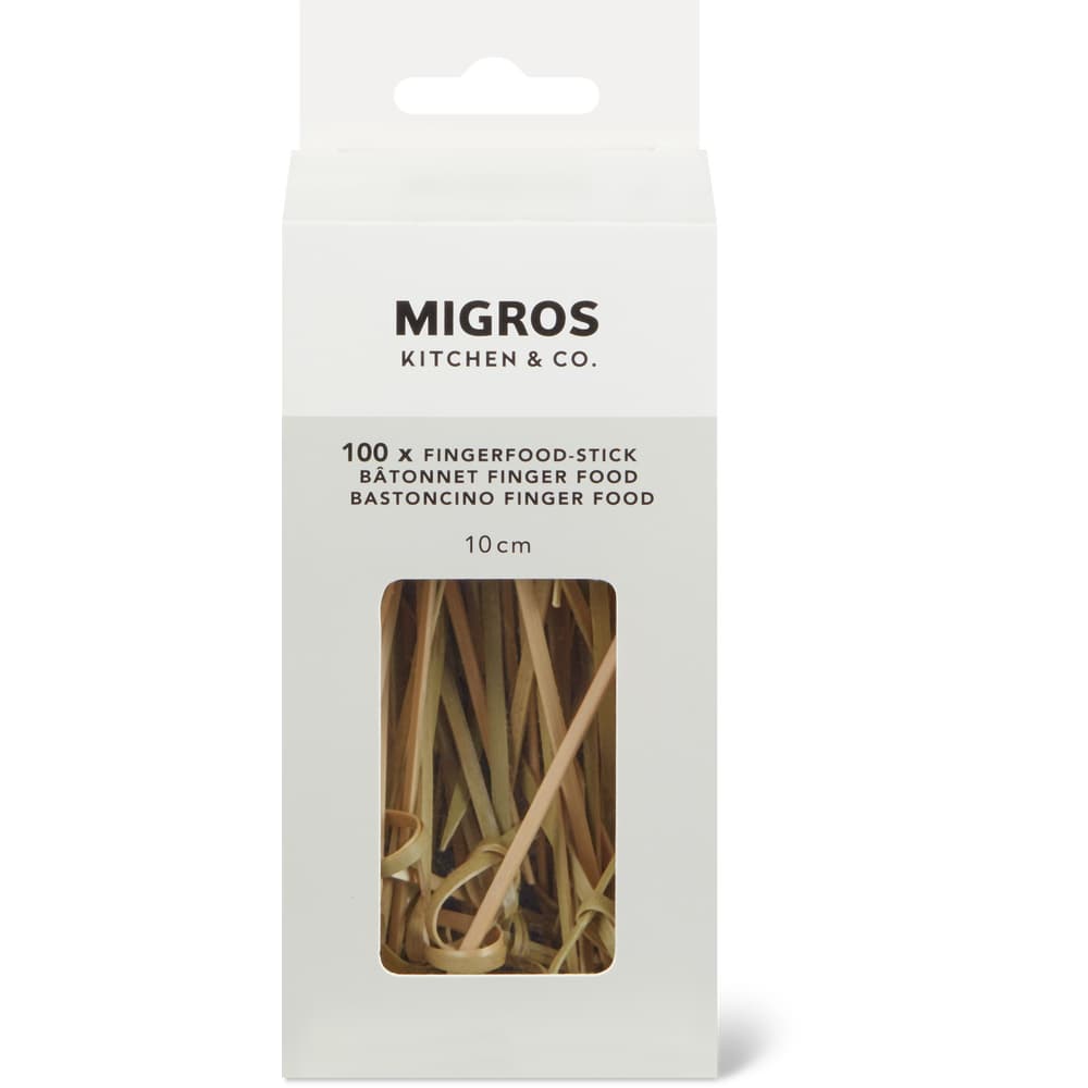 MIGROS KITCHEN & CO. · Sticks Fingerfood Bambus 100 Stk. • Migros