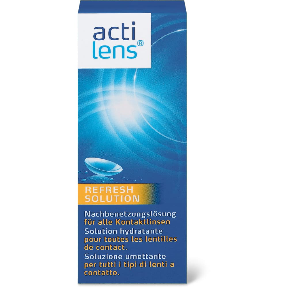 Actilens · Actilens Refresh solution • Migros