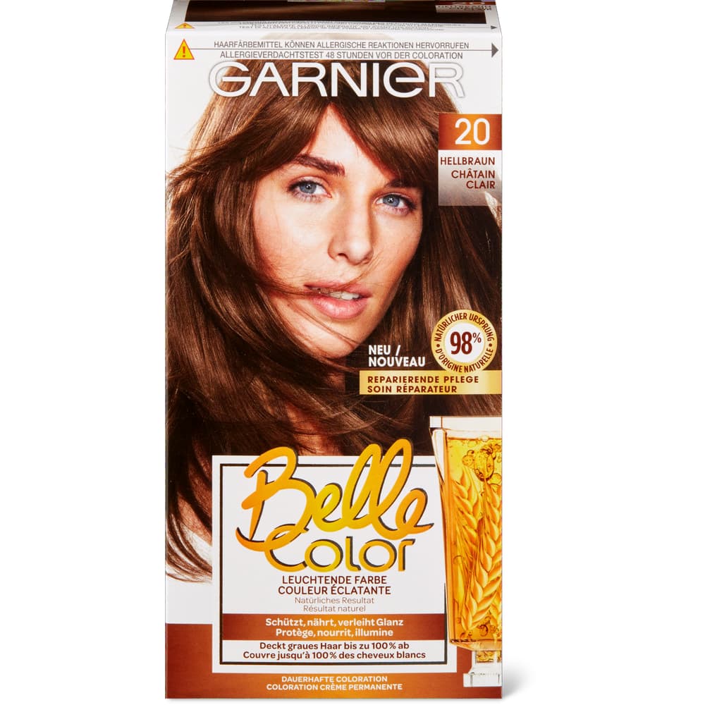Belle Color · Dauerhafte Haarfarbe · 20 Hellbraun • Migros