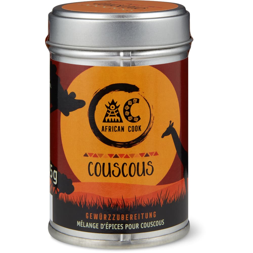 African Cook · Mélange d'épices · Couscous • Migros