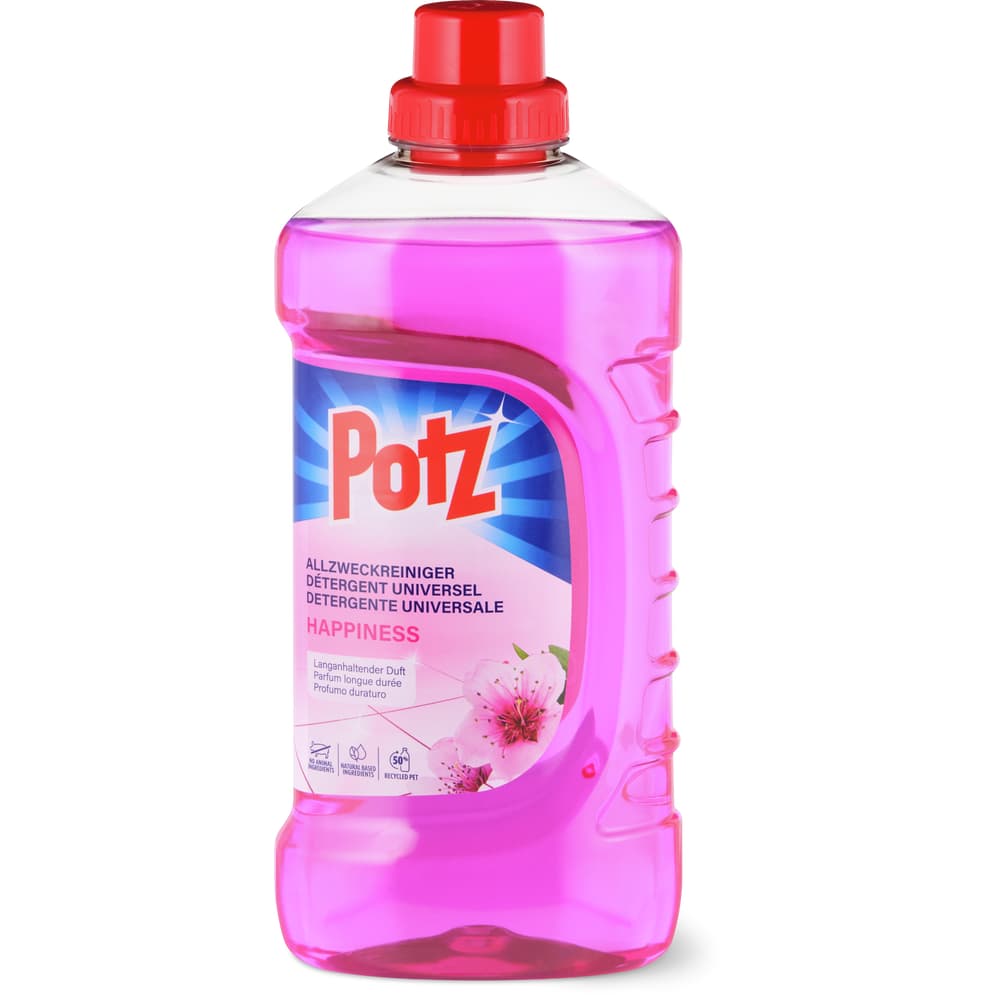 Potz Fresh · Nettoyant multi-surfaces · Happiness • Migros