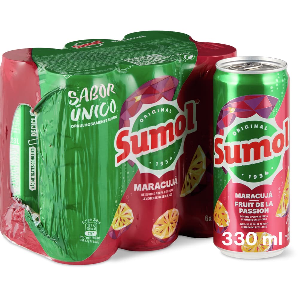 Sumol · Soft drink · Passion • Migros